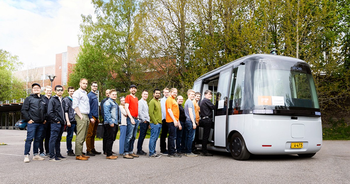 Finnish Engineering Award to creators of a self-driving bus | TEK